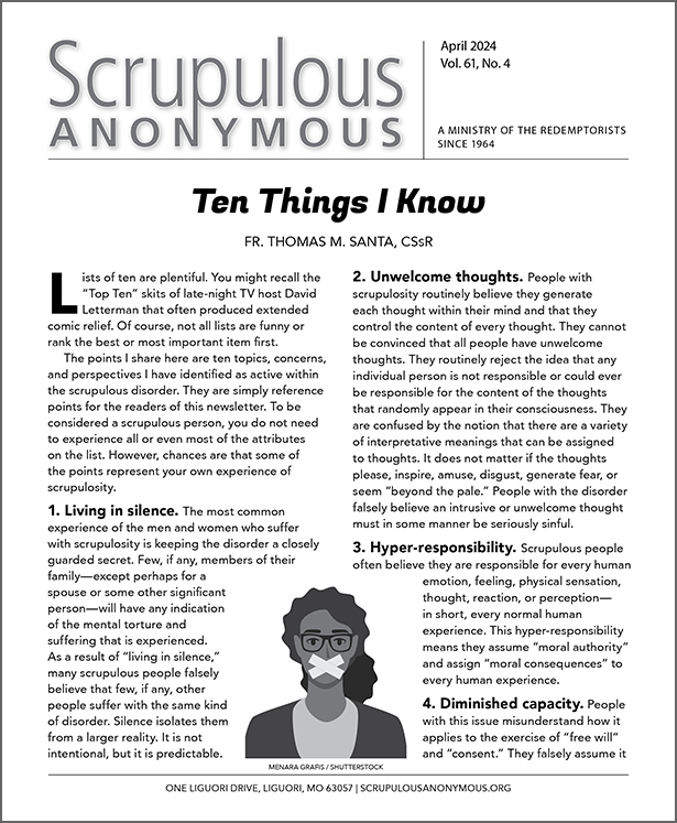 Latest SA Newsletter – Scrupulous Anonymous